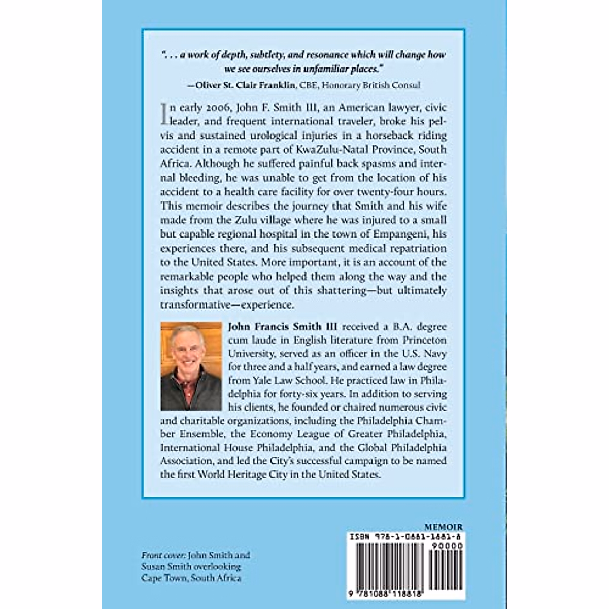 Confronting Adversity and Finding Grace: A Memoir of South Africa