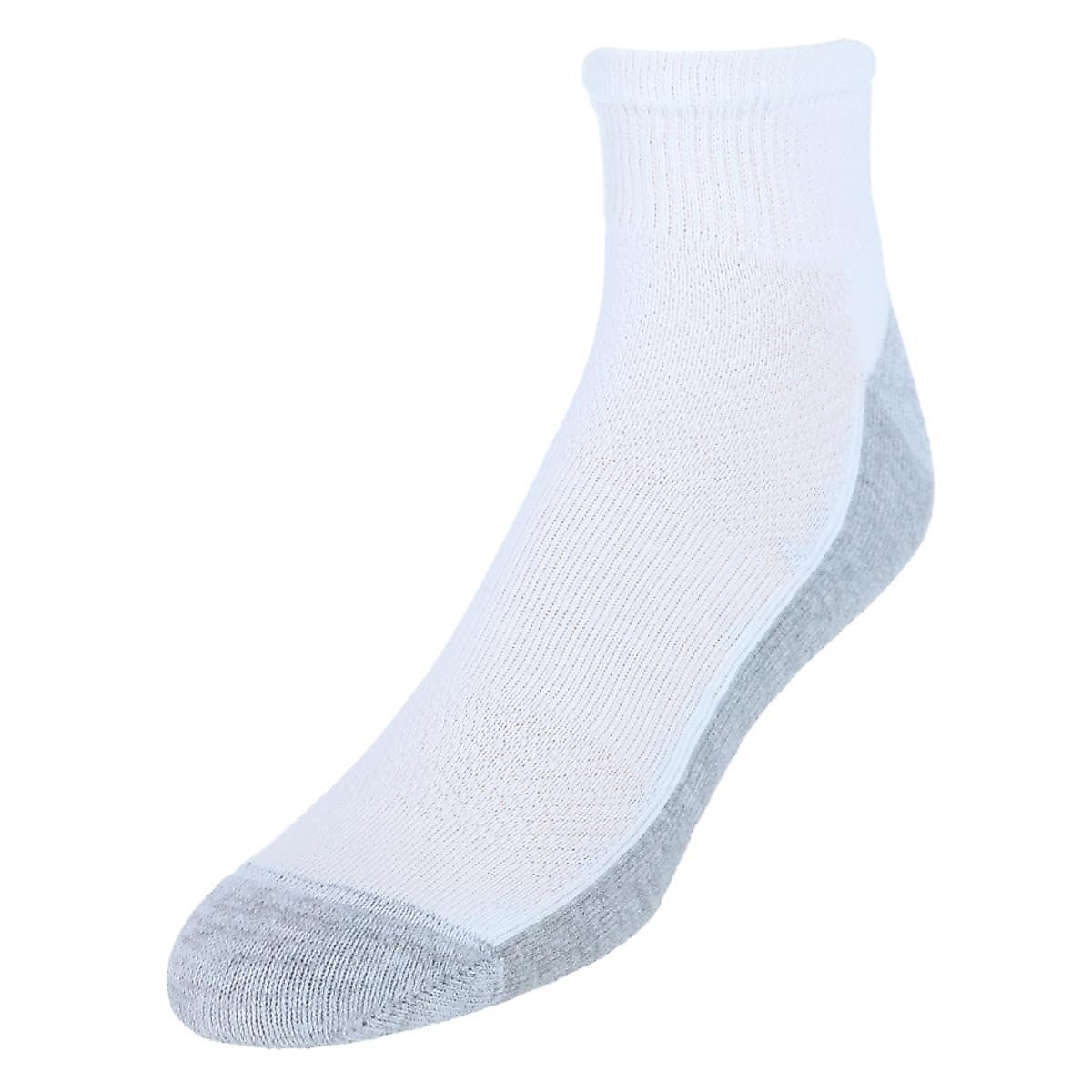 Hanes Men's, X-Temp Cushioned Ankle Socks, 12-Pack, White-12 Pack, 12-14