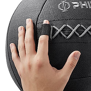 Philosophy Gym Wall Ball, 12 LB - Soft Shell Weighted Medicine Ball with Non-Slip Grip