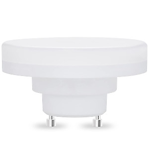 DAILY HIOO GU24 LED Light Bulb, Ultra Mini Squat GU24 Puck Lights, 10W(75W Equivalent), Dimmable, 1100LM, 5000K, ETL Listed, Low Profile Mls13gus Replace. (1, 5000K)