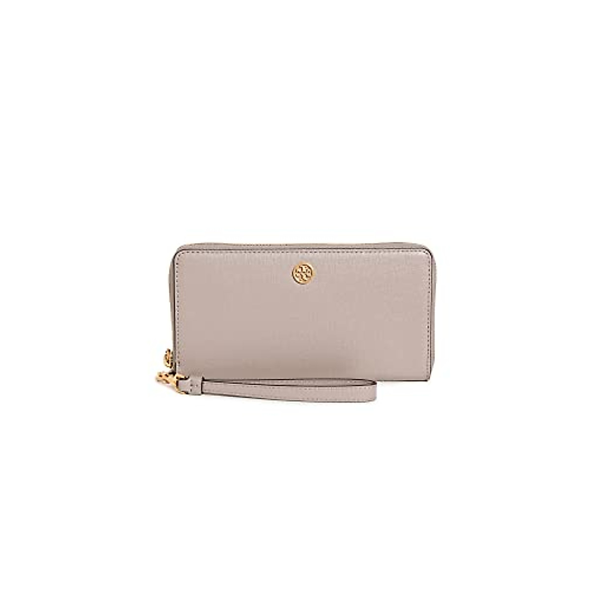 Tory Burch Women's Robinson Zip Continental Wallet, Grey Heron, One Size
