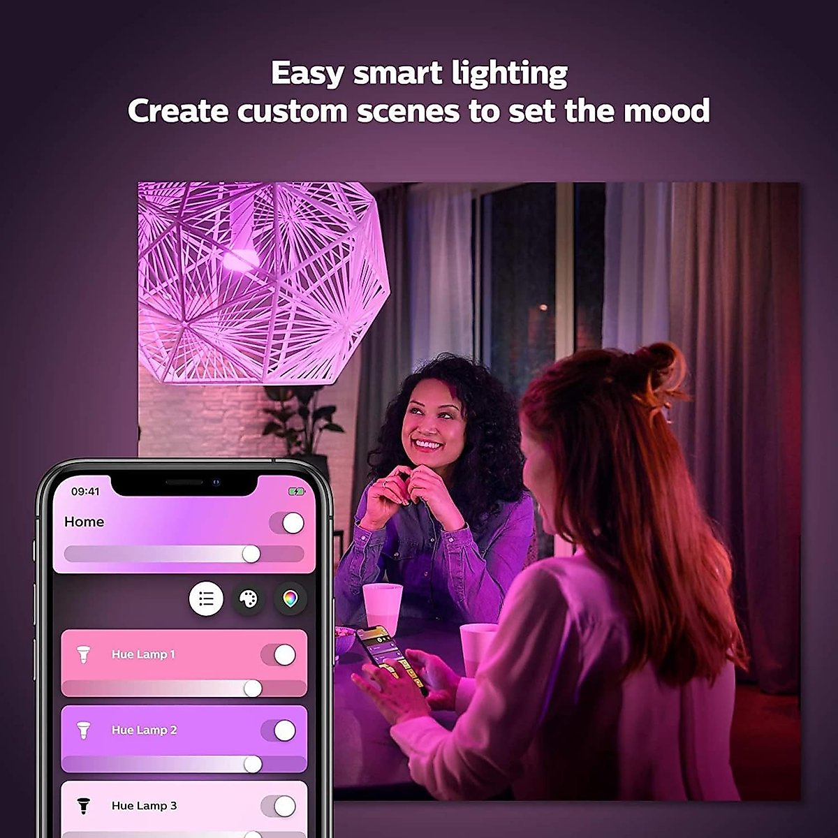 Philips Hue Motion Sensor + White Ambiance A19 LED Smart Bulb 2-Pack, Compatible with Alexa, Apple Homekit and Google Assistant, Bluetooth Compatible, Motion Sensor Requires Bridge