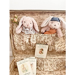 MON AMI Benjamin Bunny Stuffed Animal Plush Toy 8" Dressed Bunny with Floppy Ears, Soft & Cuddly RABIT Stuffed Animal, Gift for Kids of All Ages