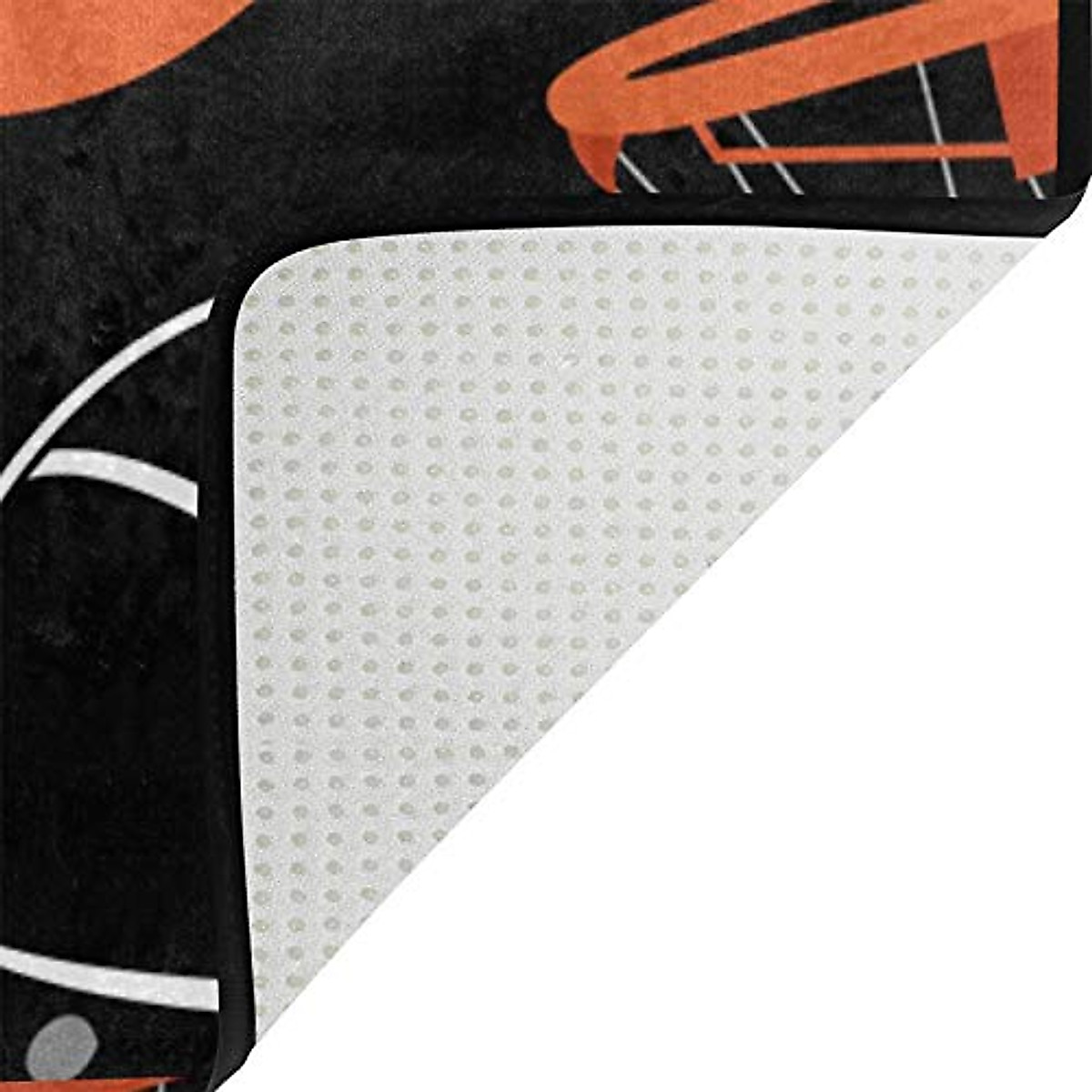 ZZAEO Area Rug 60 x 39 inch Home Decoration Floor Mat for Living Room Bedroom (Play Basketball)