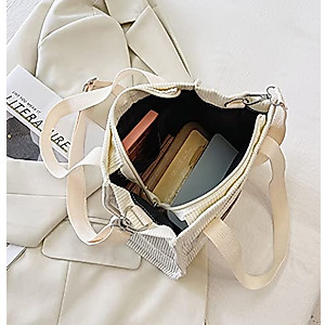 Tote Bag Women Cute Hobo Bag Satchel Bag Shoulder Bag Crossbody Bags Phone Purse Corduroy Small Tote Handbag 2023