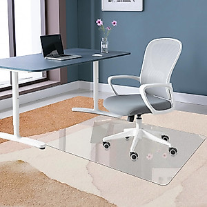 HEADMALL Rolling Chair Mat for Carpet Office Chair Floor Mats for Carpeted Floors 36 x 48 Inches Rectangle Clear Heavy Duty 0.14 Inches Thick (48x36 Inches)