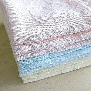 BENBOR 30x30cm Face Towel Square Towels for Washing Face Drying Hair Towels Cleaning Towel Face Cloths for Baby Kids Adult - Pink