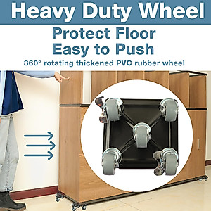 Furniture Dolly, 2024 Upgraded Furniture Movers with 5 Wheels, 360° Rotatable and Lockable, Heavy Duty Furniture Lift Mover Tool Set for Moving Heavy Furniture and Appliances,Maximum Load 3000LBS