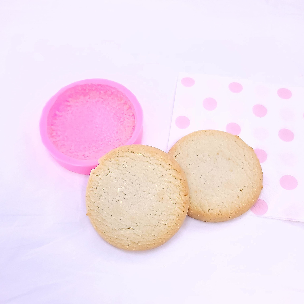 Shortcake round cookie silicone mold | Soap | Candle | Mold for Wax | Mold for Resin NC047