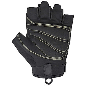 Seibertron Half Finger Padded Palm Lightweight Breathable Climbing Rope Gloves for Climbers, Rock Climbing, Rescue, Adventure, Sailing, Kayaking, Outdoor Sports Black M