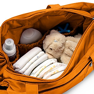 Creative Knitwear Diaper Tote Bag, Large Multi-Purpose Bag with Changing Pad, Tennessee Volunteers Logo, Tennessee Orange