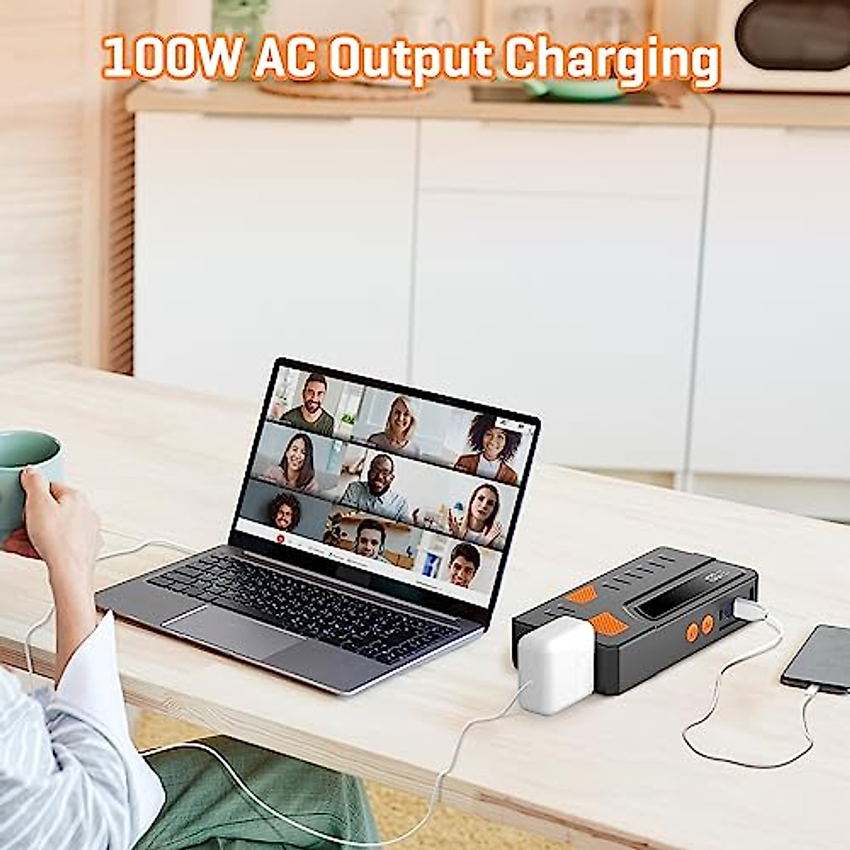 3000A Portable Car Jump Starter 66000mWh Battery Pack Booster Charger Power Bank Portable Phone Laptop Charger with AC Outlet Jumper Starter for 12V Car Motorcycle