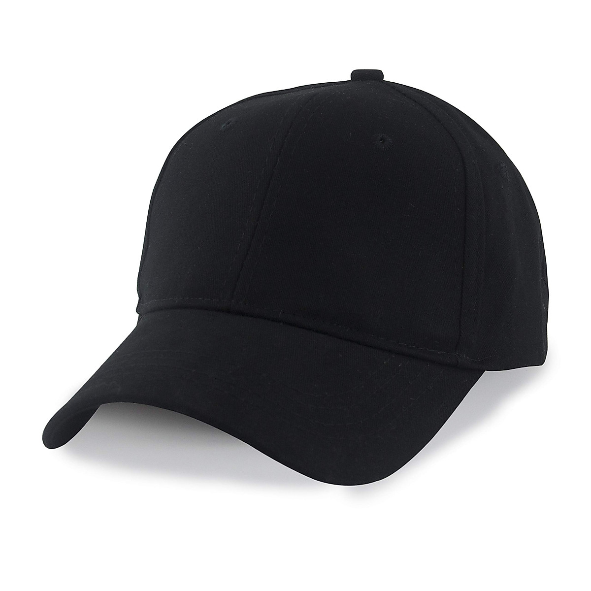 Muryobao Womens Ponytail Baseball Cap Messy High Bun Ponycap Adjustable Snapback Summer Sun Hat Plain Trucker Dad Hat Cotton Black