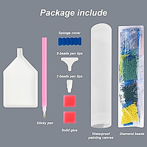 Stalente Diamond Painting Kits for Adults, Daisy 5D DIY Diamond Art Kits for Beginners Round Full Drill Diamond Painting for Home Wall Decoration Gift 12×12inch, Cow