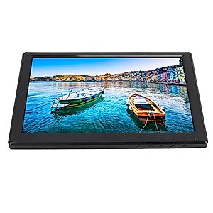 CCYLEZ 10.1in Computer Monitor HD Color TFT LED Screen DVD Monitor Screen with Multi Input Interface Speakers for Laptops