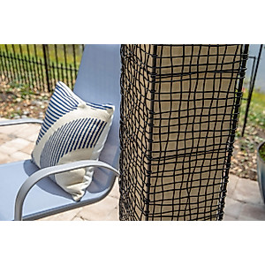Kenroy Home 32250BRZ Trellis Outdoor Floor Lamp with Black Finish, Casual Style, 51" Height, 11" Width, 11" Depth