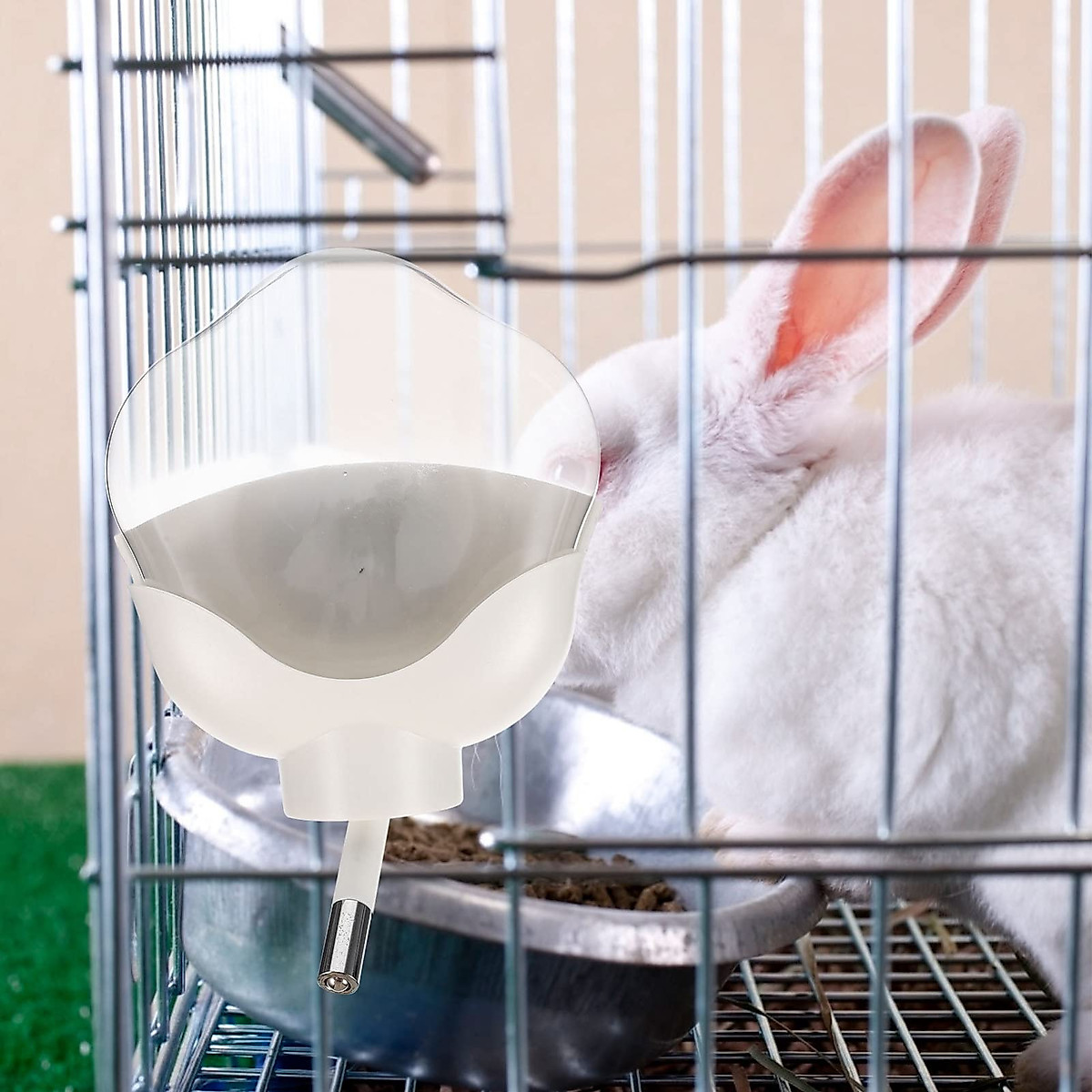 POPETPOP Hamster Water Bottle Puppy Water Dispenser Pet Drinking Bottle Hamster Drinking Holder Puppy Water Feeder Ferret Water Bottle Automatic Pet Feeder The Pet Accessories Hanging White