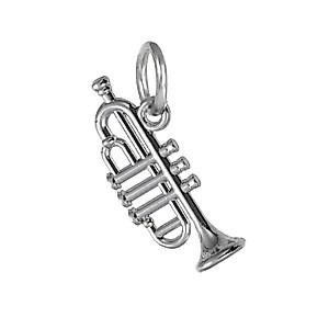 LaBenie Dangle Trumpet Music Charm Bead
