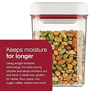 Zyliss Twist & Seal 33 oz. Storage Container - Airtight Food Storage Container - Coffee, Sugar, Cereal, Flour, Pasta and Snack Containers - BPA-Free Food Storage - 33 ounces (1.1qt)