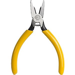 Jonard Tools JIC-891 Connector Crimping Plier with Side Cutter, 5-13/16" Length,Yellow