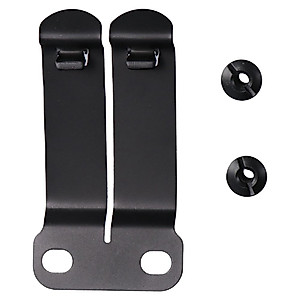 Urjumpea Discreet Monoblock Clip Sheath Belt Clip Clasp Metal Mounting Hardware with Screws, Holster Sheath Belt Clip Clasp