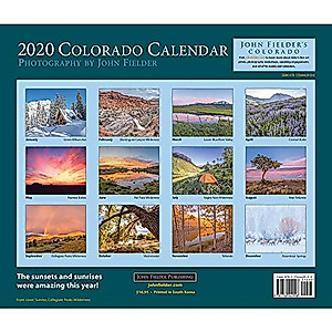 John Fielder's Colorado 2021 Scenic Wall Calendar