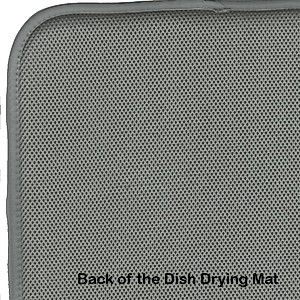 Caroline's Treasures 8713DDM Troical Fish and Seaweed on Blue Dish Drying Mat Absorbent Dish Drying Mat Pad for Kitchen Counter Dish Drainer Mat for Countertop, 14 x 21", Multicolor