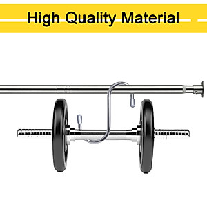 CALCHELE Closet Rods for Hanging Clothes Adjustable Closet Rod Sliver Closet Hanging Rod 15-54"