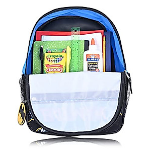 DC Comics BATMAN Boys Backpack for Little Kids | 6 Piece Set Kids Water Bottle Keychains Snack Tote and Knapsack for School (Batman 6Pc)