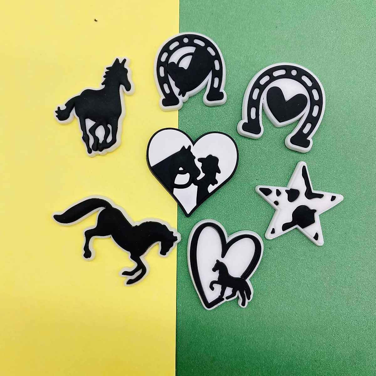 30pcs Western Cowgirl Shoe Charms for Crock Clog Sandals Decoration Horse Shoe Charms for Girls Boys Men Adult Party Favor