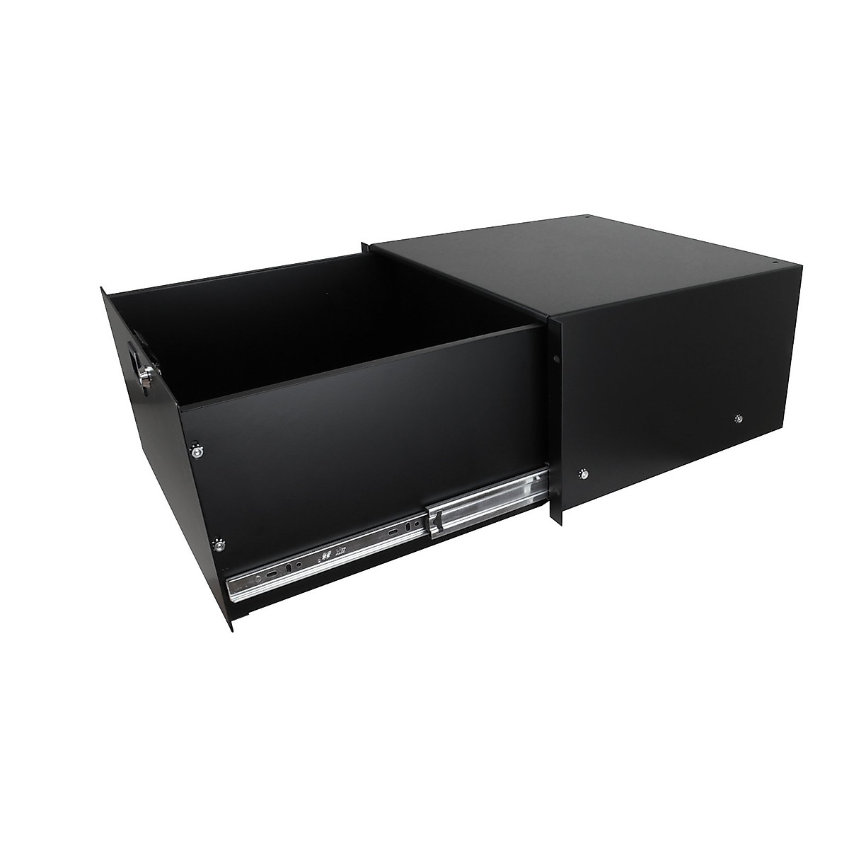 Penn Elcom 3235LK Standard Steel Rack Drawer for 5 Rack Spaces, 5U Sliding with Slam Latch & Keyed Lock, 14 Inch Deep Gear Storage