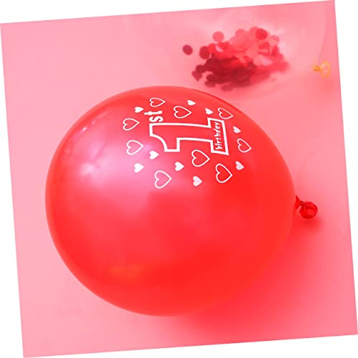 Abaodam 10pcs 1st Birthday Latex Balloon Number 1 Balloon One Party Balloons Bouquet Balloons for Kids Wreath Decor Baby 1 Month Balloon One Birthday Balloons Happy Birthday Child Filling