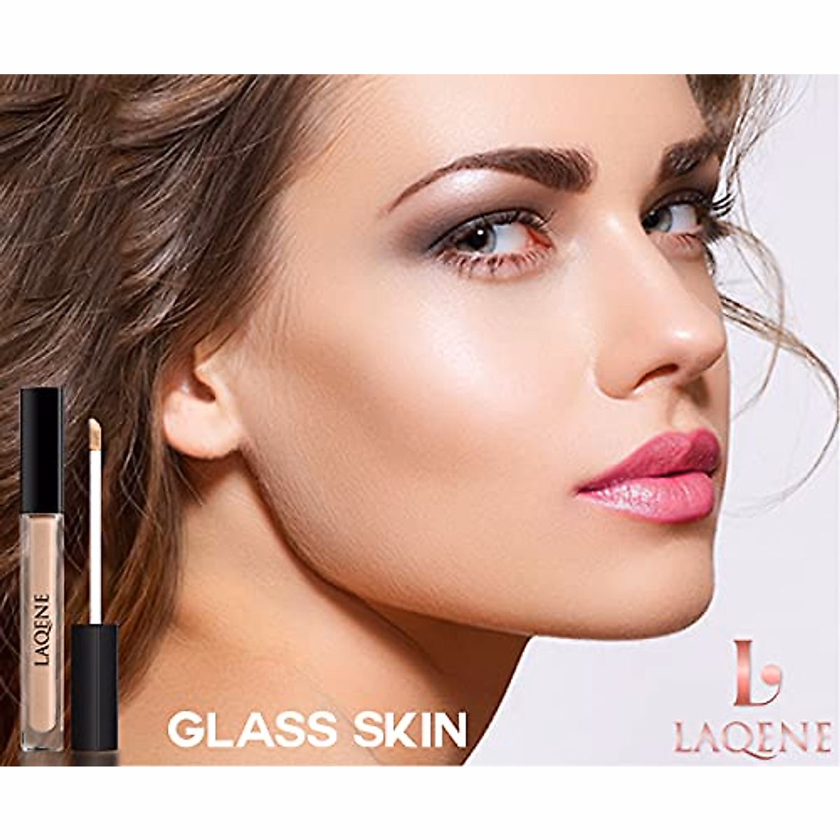 LAQENE Luxury Line: Concealer For Flawless Silky Smooth Full Coverage - Hydrating, Ultra Light, Long Wearing Lasting, For Dark Circles Blemishes - Natural Ivory - Blendable to Skin Tone