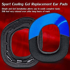 HS80 Cooling Gel Ear Pads Compatible with HS80 Headset I Thicker Enhanced Memory Foam - More Breathable Comfort by DIMOST