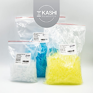 1000uL Pipette Tips, Kashi Scientific Universal Non-Filter Tips for Pipette 1000 uL, Sterile Bulk Pipette Tips with Clear Graduation, 1 mL Pipet Tips, DNase RNase Free, 500 Tips/Bag - Blue