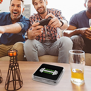 Vegan Power Game Card Storage Case Hard Protective Organizer Box For Nintendo Switch (12 Slot Clear Shell)