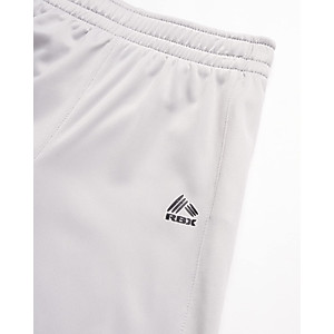 RBX Boys' Sweatsuit Set – 4 Piece Thermal Sports Hoodie and Tricot Jogger Pants (8-12), Size 10, Red Basketball/Black Football