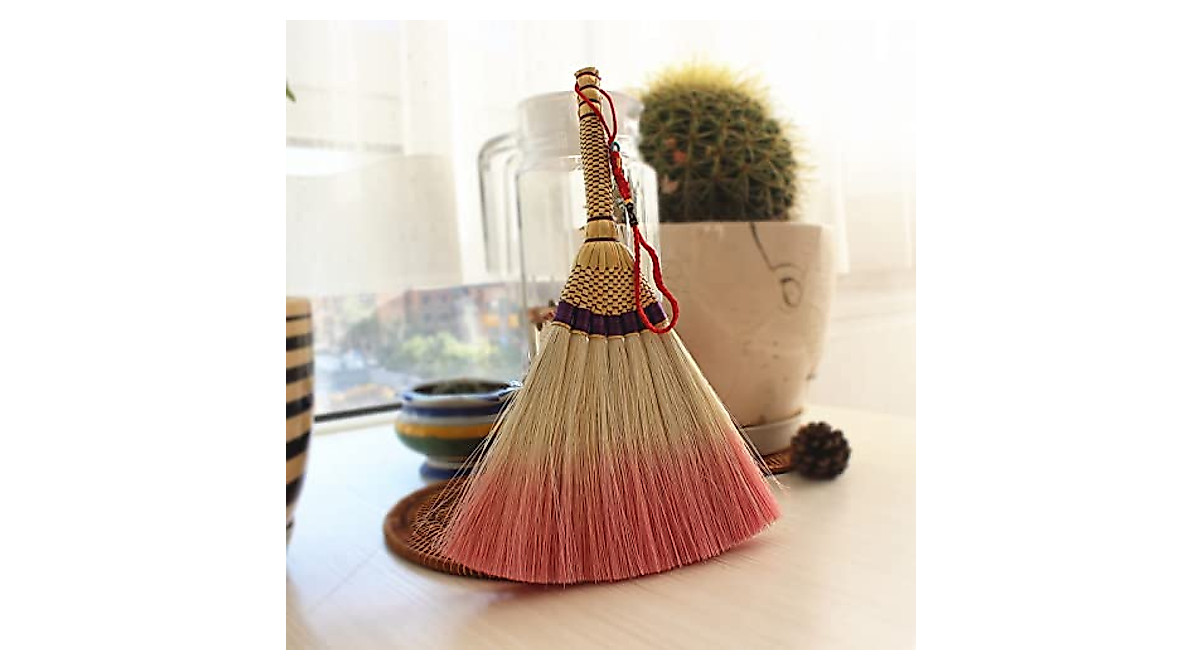 MXY Mini Broom - Handmade Compact Cleaner for Car & Home