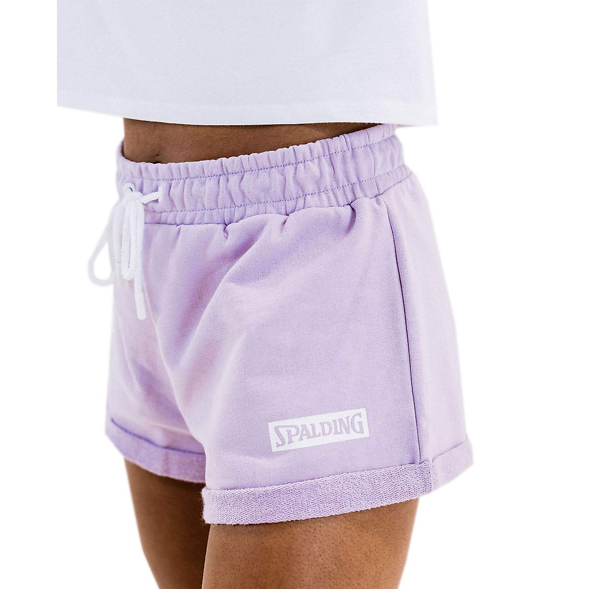 Spalding Women's Workout Lounge Short, Blue Lilac, M