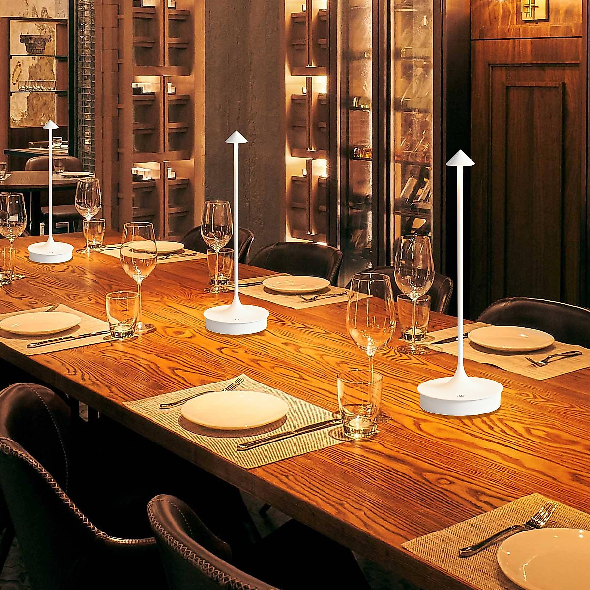 Cordless Table Lamp Rechargeable LED Table Lamps Battery Operated 4000mAh Touch Dimmable Wireless Lamp Waterproof Portable Outdoor Table Light for Restaurants and Dining Home Indoor/Outdoor Use