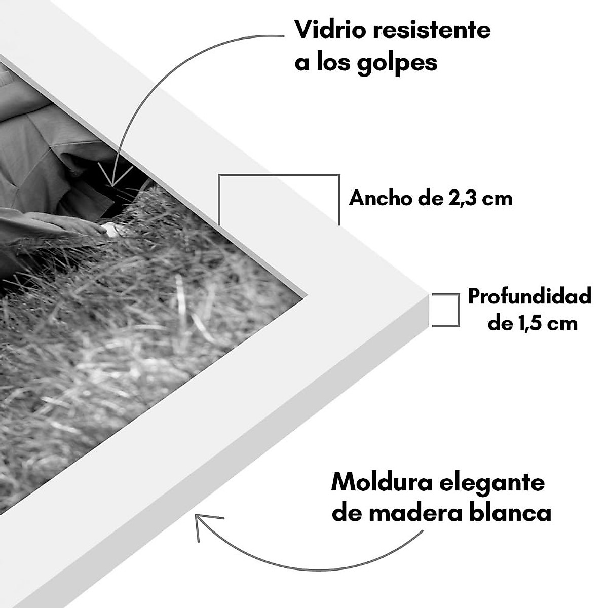 Americanflat 10 Piece White Picture Frames Collage Wall Decor - Gallery Wall Frame Set with Two 8x10, Four 5x7, and Four 4x6 Frames, Shatter Resistant Glass, Hanging Hardware, and Easel Included