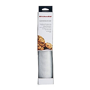 KitchenAid Silicone Baking Mat, 9x14-Inch, Gray