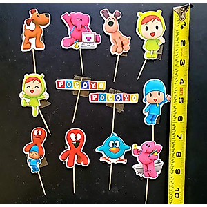 JEWELESPARTY 24PC POCOYO CUPCAKE TOPPER CAKE PARTY PARTY SUPPLIES FAVOR DECORATIONS DECOR THEME IDEA FUN CELEBRATION HAPPY BIRTHDAY FAVO GIFT CENTERPIECE DANCE VIDEO GAME MUSIC