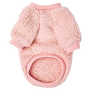 Dog Sweaters for Small Dog Boys or Girls Cat Puppy Clothes Sweatshirts Soft Warm Winter Coats Apparels for Dogs and Cats (Small, Angel Pink)