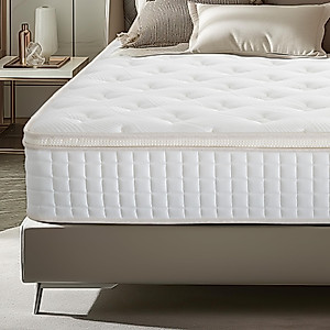 CEACYDIK Memory Foam and Innerspring Hybrid Mattress-Full Size Mattress,12 Inch Full Mattress in a Box,Medium Firm Soft and Comfort White Mattress
