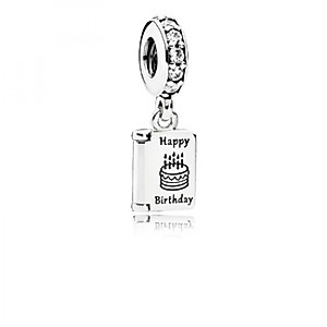 PANDORA Birthday Wishes, Clear CZ