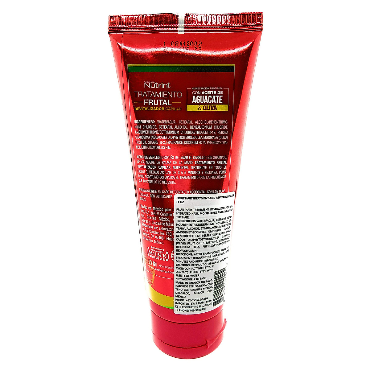 Xiomara Tratamiento Acondicionador Aceites Aguacate y Oliva Revitaliza tu Cabello