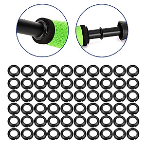 VBESTLIFE 60pcs Fishing Rod Ring,Fishing Rod Building Silicone Elastic Winding Check Ring Trim Ring Adapter for Fishing Rod Building/Repairing(11MM) Other Fishing Tools and