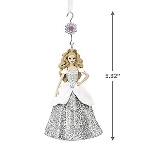 Hallmark Holiday Barbie Christmas Tree Ornament 2021 (with Limited Edition Dated Hook)