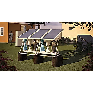 My SolarMill A 1 KW Wind & Solar Hybrid | Home or Commercial Renewable Power System Kit (red white and blue)